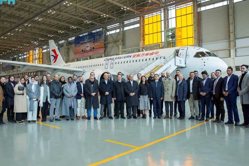 Saudi Civil Aviation Delegation visits Chinese COMAC - Made In Egypt Gate
