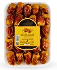 Semi-Dry Dates Foam Tray with Pits, 300-550 Grams - Made In Egypt Gate